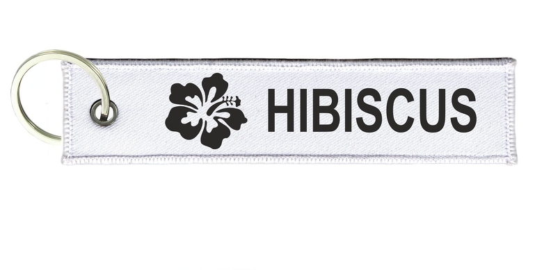 keychain keyring key keytag hibiscus flower | eBay UK