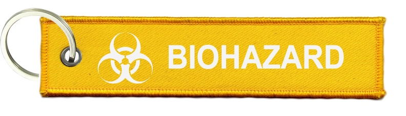 keychain keyring key keytag biohazard nuclear biological hazard | eBay